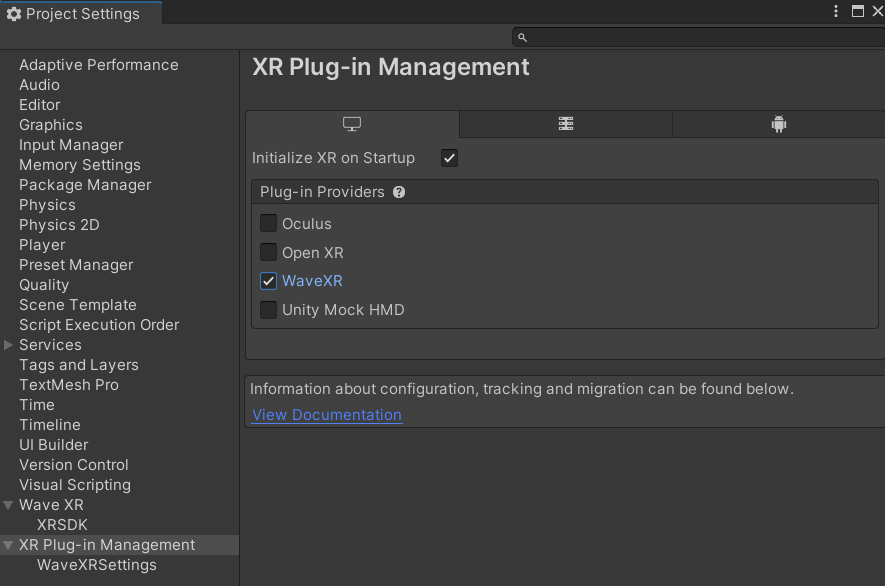 Getting Started in Unity - Vive Setup | VirtualGrasp Documentation